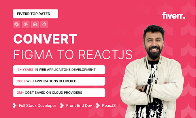 Convert figma design to responsive react or next js website with tailwind css by Mzparacha | Fiverr