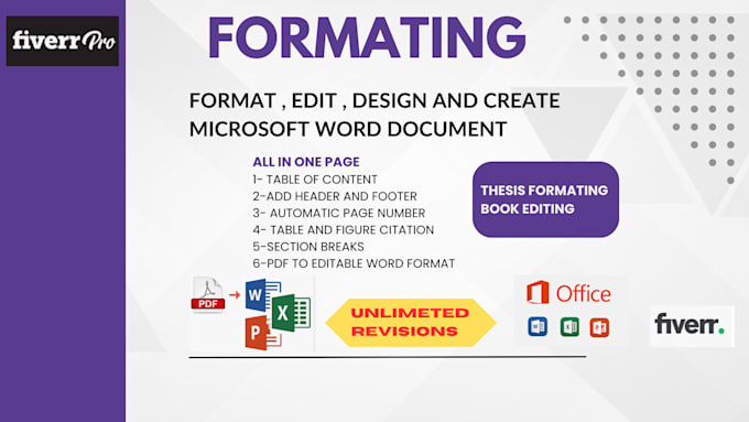 Professional word document typing and formatting by Usmanfiverr333 | Fiverr