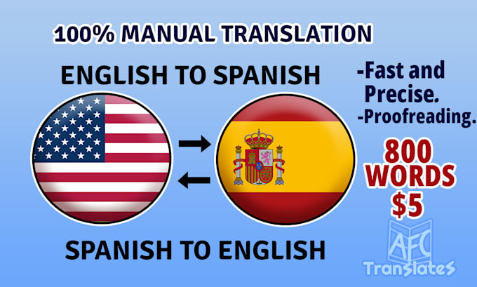 Translate english to spanish by Afc_translates | Fiverr