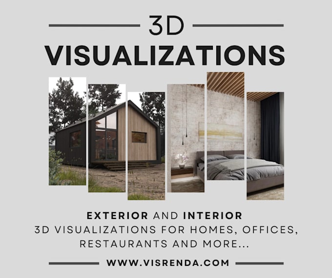 Model 3d visualizations for your home by Visrenda | Fiverr