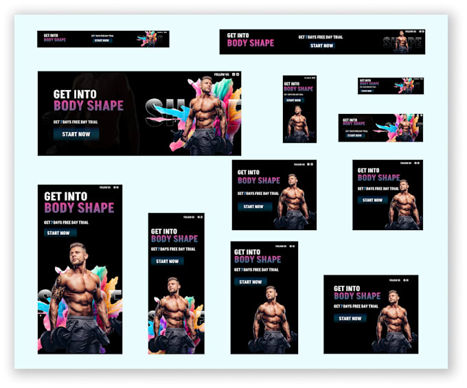 Design google banner ads, adwords cover, display ads, header image by ...