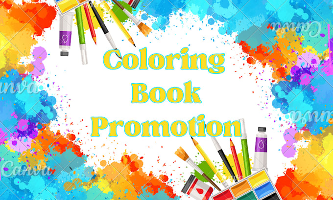 Do coloring book promotion by Nethaki | Fiverr