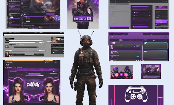 Design best twitch overlay, twitch logo, animated overlay for your ...