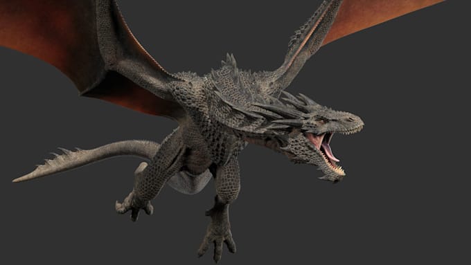 Render 3d dragon animation, dragon, horse design and animal modeling by ...
