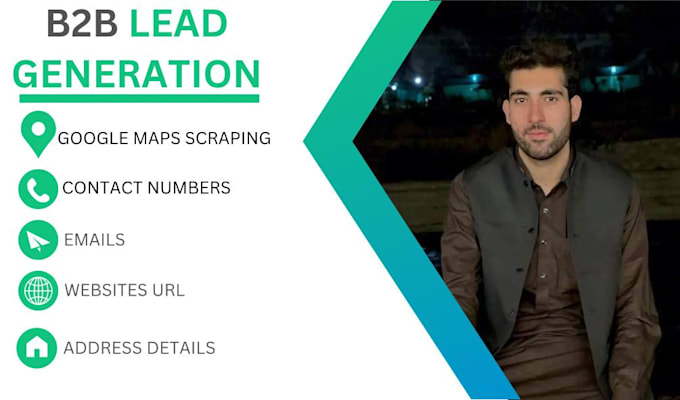 Do google map scraping, b2b leads by Shahab_shah777 | Fiverr