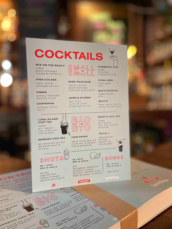 Create beautiful menus with personalized illustrations by Daisy ...