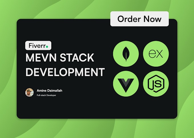 Develop Mevn Website Using Mongodb Expressjs Vuejs Nodejs By Aminegot Fiverr 