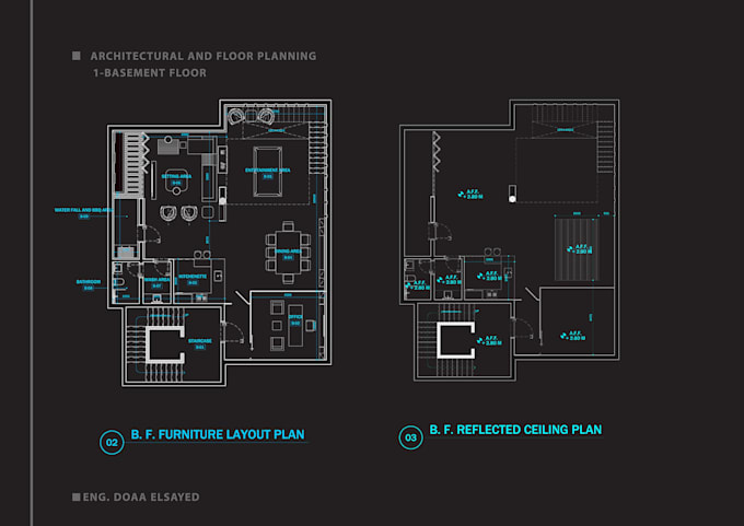 Make 2d architectural drawings and floor plans by Duaa_lsayed | Fiverr