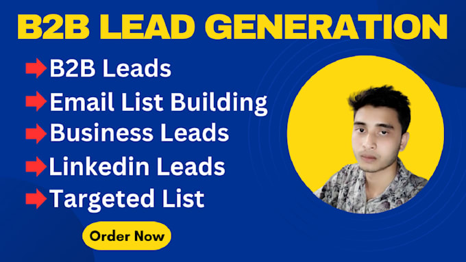 Do b2b lead generation, linkedin leads and niche targeted email list by Atikbakhtiar | Fiverr