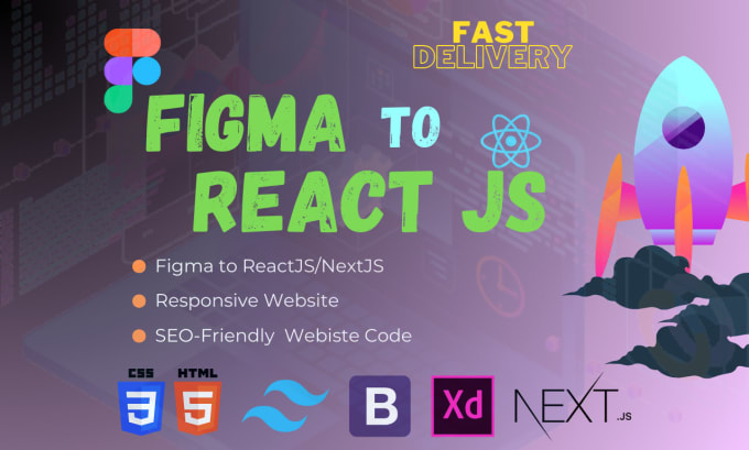 Do Html Css Tailwind Javascript React Js Next Js Node Js Full Stack Projects By Ymsofttech Fiverr