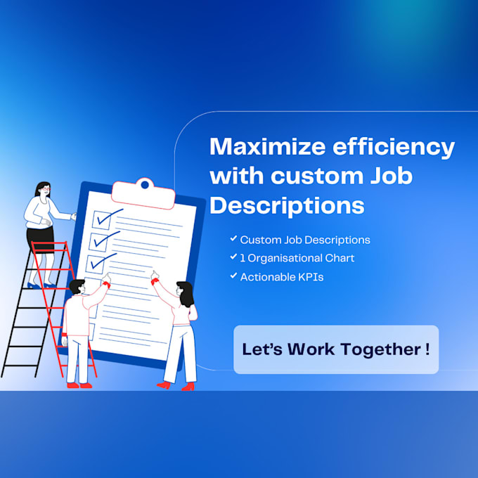 Develop job descriptions and organisational charts by Kejiawani | Fiverr