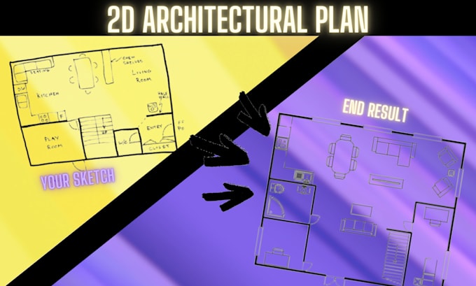 Draw your 2d architectural floor plan in autocad by Ismail_aeg | Fiverr