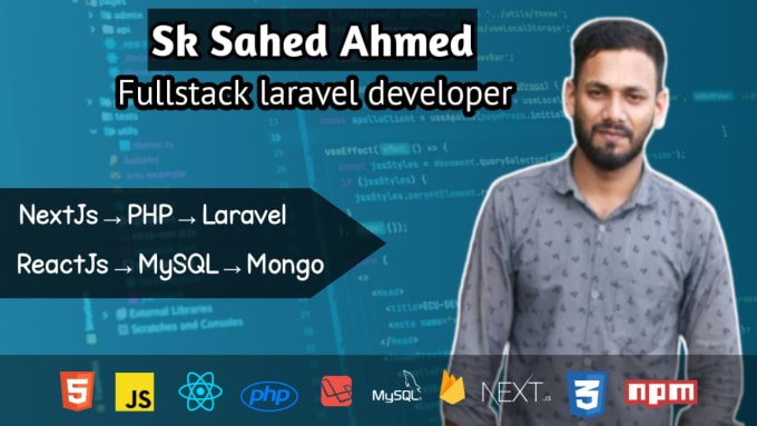 Develop react js, next js, next js, php, laravel website app by Sahed_s ...
