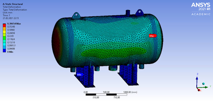 Static and dynamic analysis simulations on ansys by Elessarengineer | Fiverr