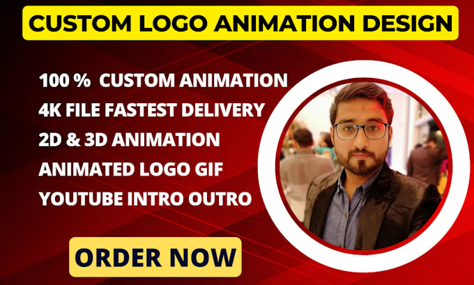 Create animated gifs, amazing 3d logo animation or youtube intro outro ...