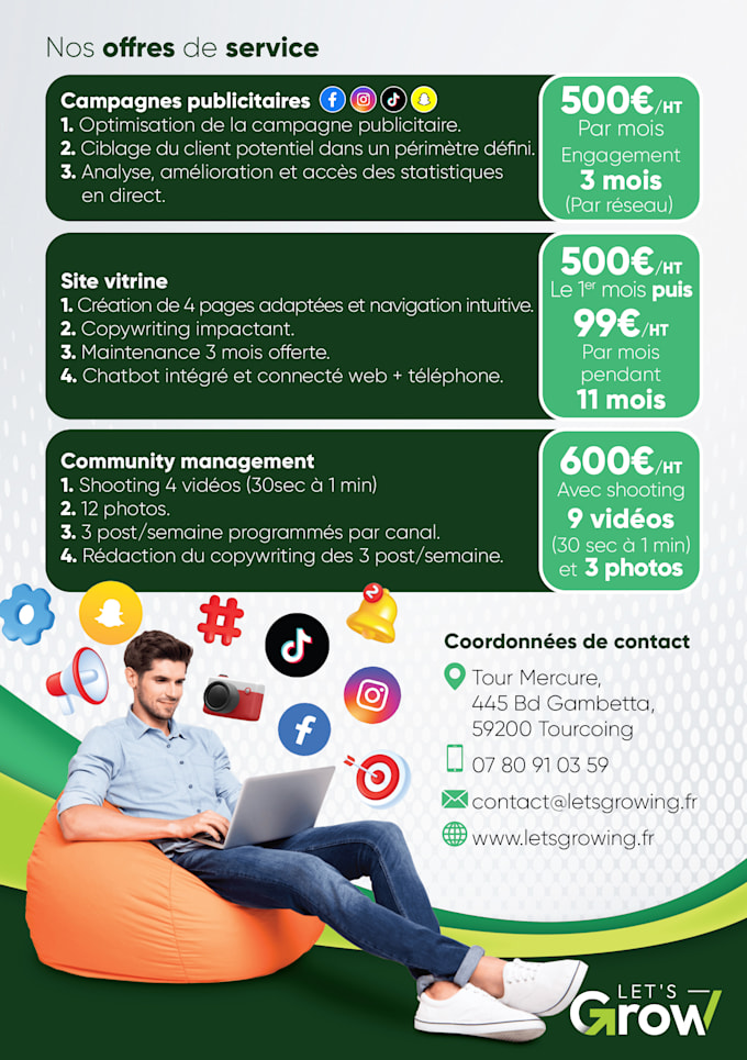 Design a linkedin flyer and cover photo by Faygraphic | Fiverr