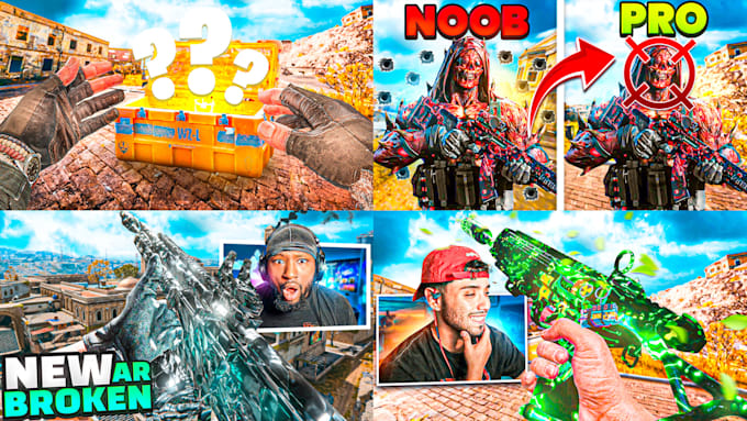 Do black ops 6, mw3, warzone thumbnail by Mhsrakib | Fiverr