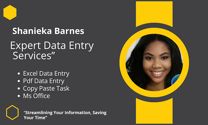 Expertly handle your data entry by Shanieka_barnes | Fiverr