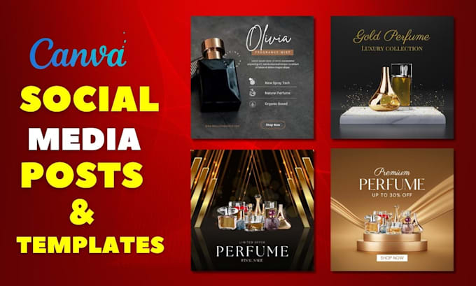 Social media posts using canva by Moaazmohamed7 | Fiverr