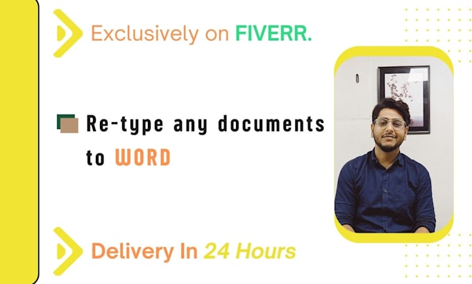 Retype any document to word by Emransm877 | Fiverr