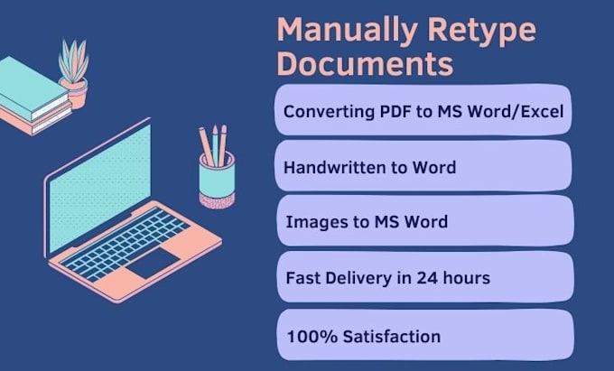Do typing images to word, retype scanned documents by Syasmin55 | Fiverr