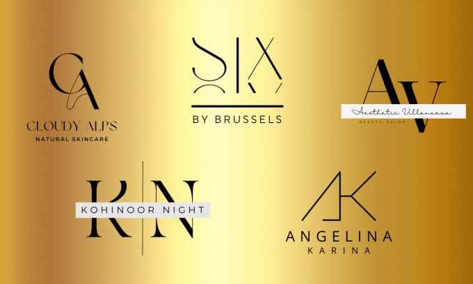 Create an elegant, classy monogram logo for you by Ritikajain1498 | Fiverr