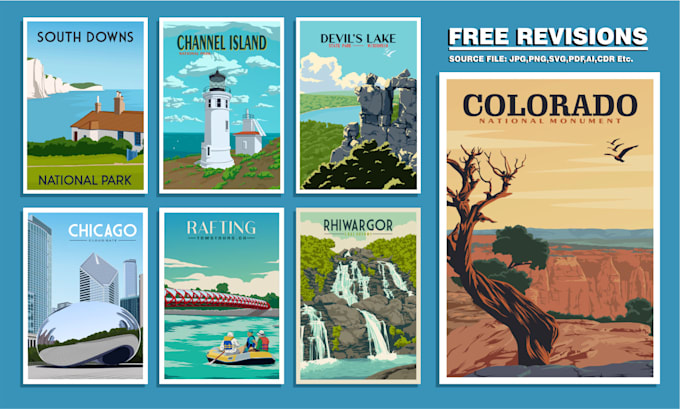 create travel poster