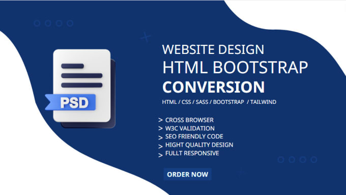 Convert psd, figma to html tailwind css responsive design by ...
