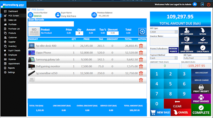Provide source code to this inventory management system by Shabbytv ...