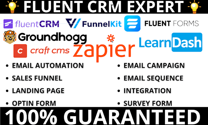 Setup fluent crm, fluent form, funnelkit, groundhogg, for business by Toby_cre | Fiverr