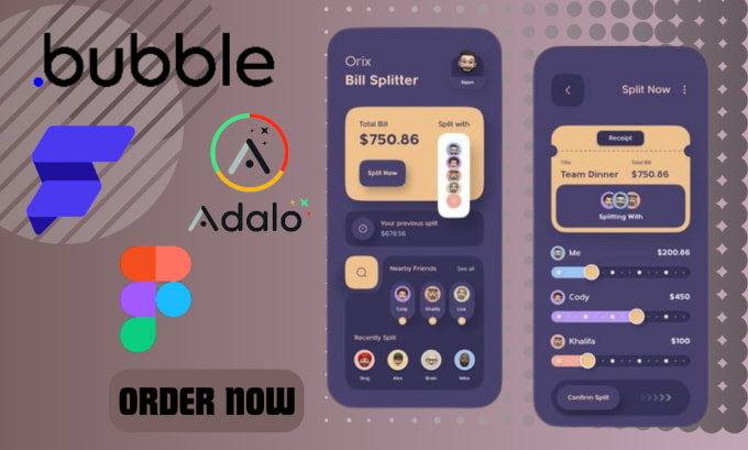Develop adalo app bubble saas webapp, figma ui ux design prototype ... Develop adalo app bubble saas webapp, figma ui ux design prototype ...