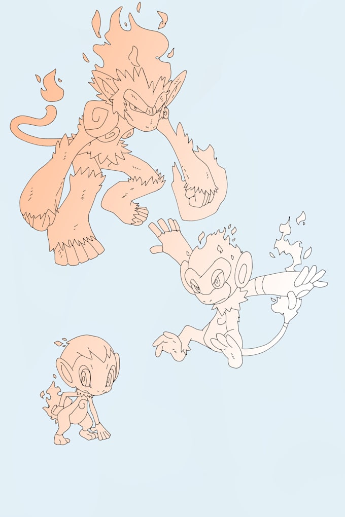 Pokemon or fakemon illustration in my style by Vez_art | Fiverr