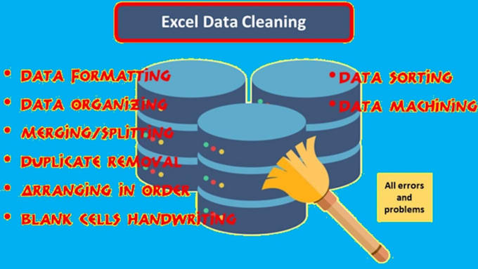 Clean, format, split, scrub, merge, sort excel or csv data by Asha037 | Fiverr