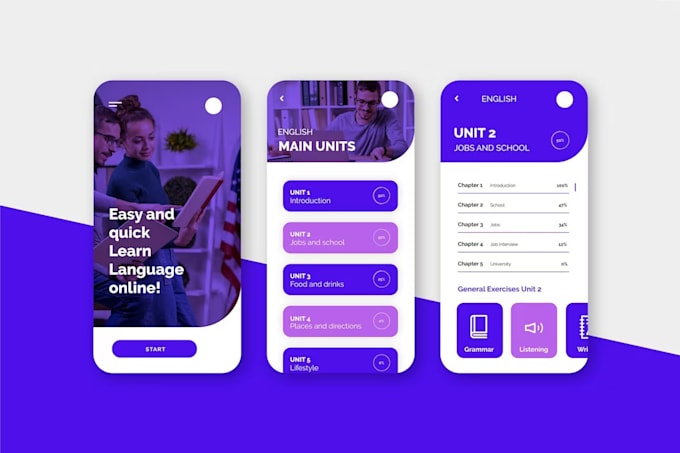 Create android ios app ui ux design, and app design by figma by ...