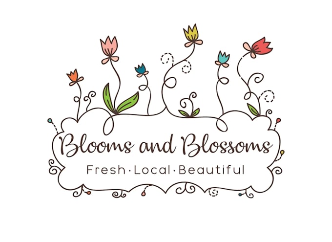 Create floral logo design by Oliviakem | Fiverr