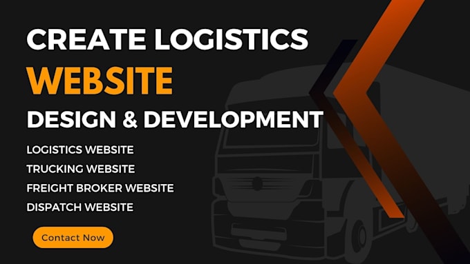 Create logistics website, trucking, freight, dispatch website by ...