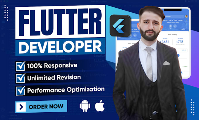 Create flutter and fluter flow ios and android mobile apps development by Suleymanbayramo | Fiverr