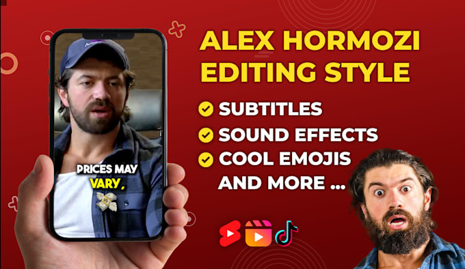 Add alex hormozi style captions to your videos, instagram reels, shorts, tiktoks by Mr_alfie ...