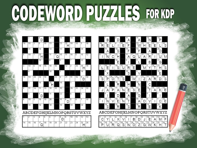 Craft engaging codeword puzzles for your kdp book by James42m | Fiverr
