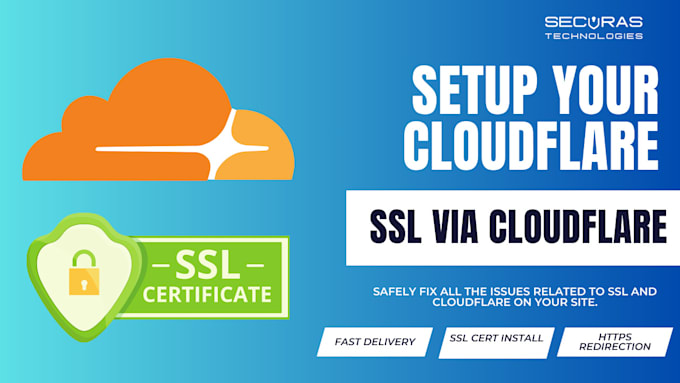Set up your cloudflare ssl and and dns by Securas | Fiverr