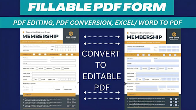 Convert your document or printable to fillable pdf form or create ...