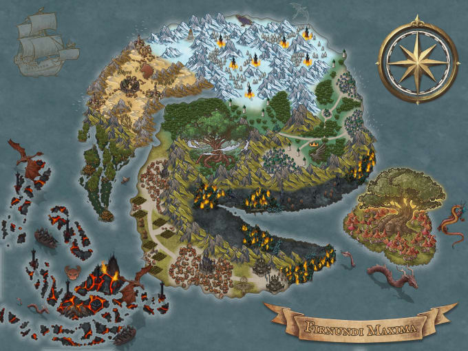 Make fantasy world, region, or battle maps by Hyleriangaming | Fiverr