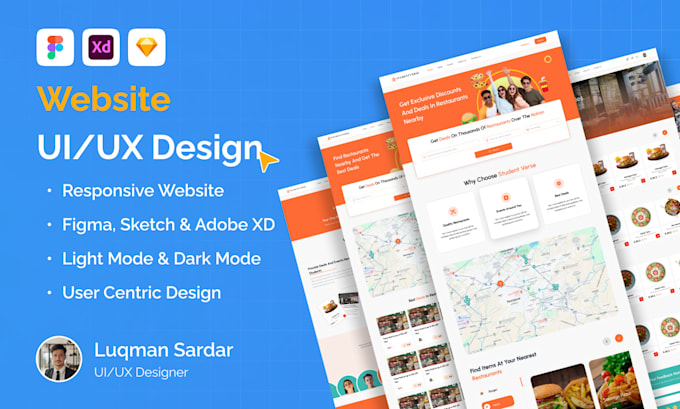 Do responsive website, landing page ui ux design by Loqmansardar | Fiverr