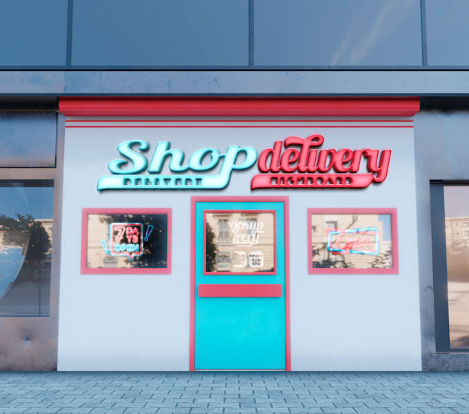 Design 3d letter signage, shop front design by Wrapmasterr | Fiverr