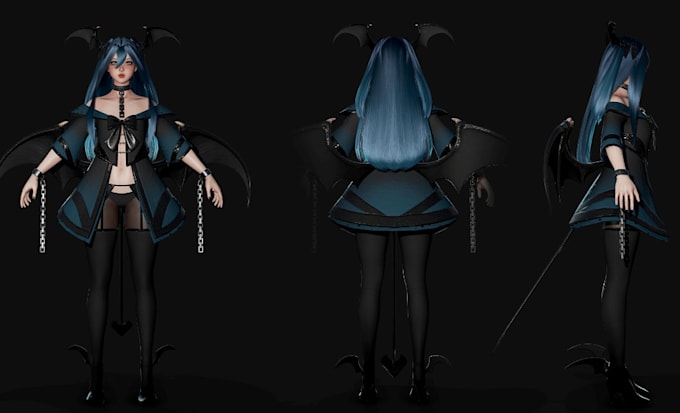 Create custom vrchat, vtuber, vr character, furry, vrchat avatar by ...