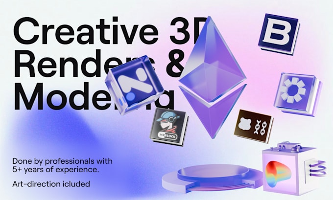 Design creative 3d model for your business by Faceless_team | Fiverr