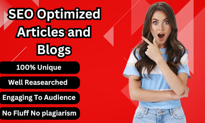 Get magnificent seo optimize article on your niche by Abdullah2610200 | Fiverr
