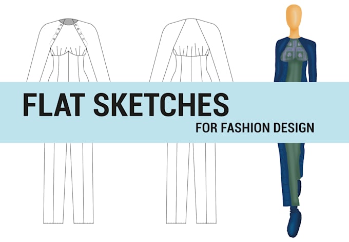 Create flat sketches for fashion design by Patriciadibanez | Fiverr