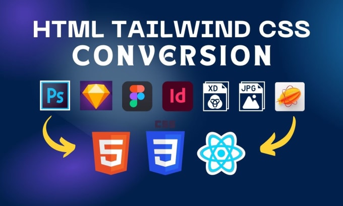 Convert Psd To Html Figma To Html Xd To Html With Tailwind Css By Rokon Dev Fiverr