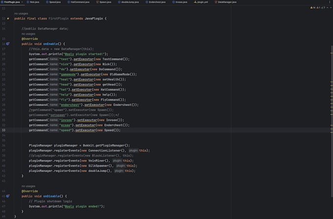 Code a minecraft plugin by Wolliger | Fiverr